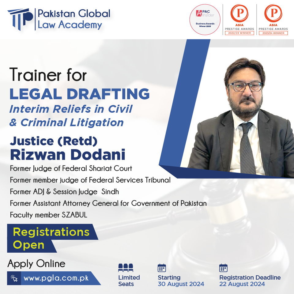 Legal Drafting Interim Reliefs - Pakistan Global Law Academy (PGLA ...